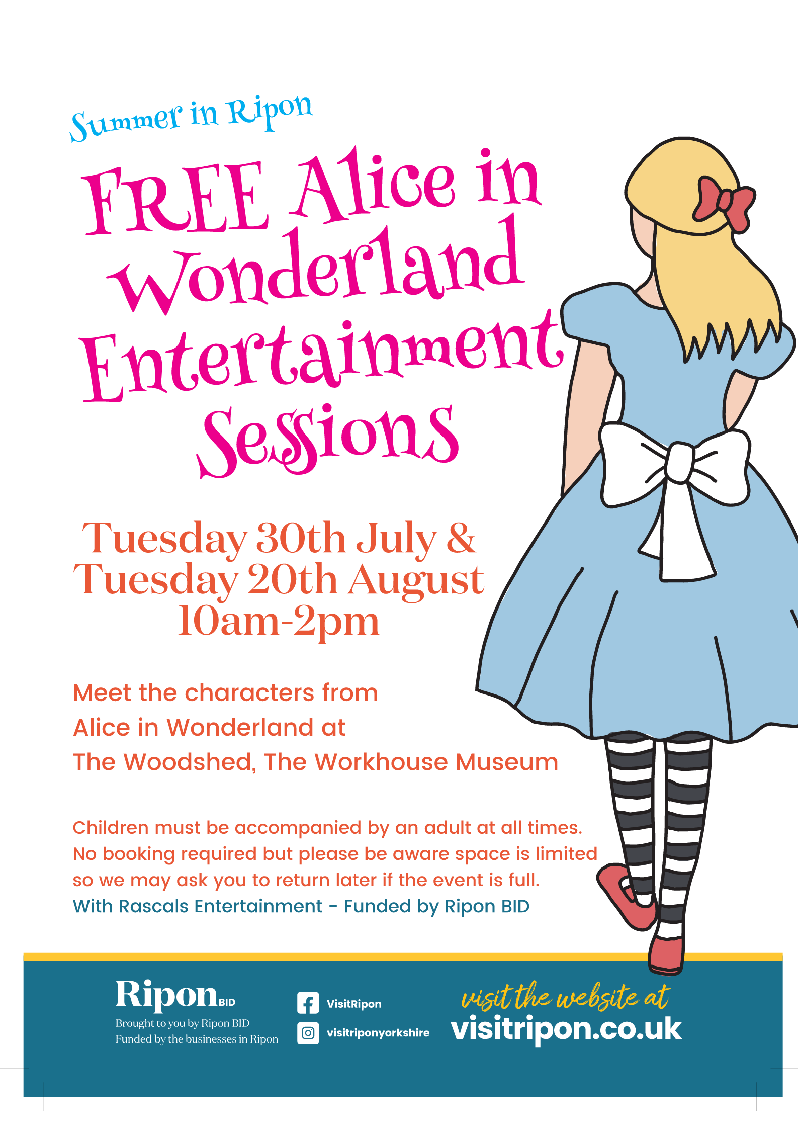 Alice in Wonderland Entertainment - 30th July & 20th August - Ripon Museums